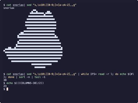 Centering ANSI Images On A Terminal Eskerda Com