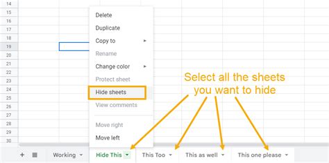 Ways To Hide And Unhide Sheets In Google Sheets Ok Sheets