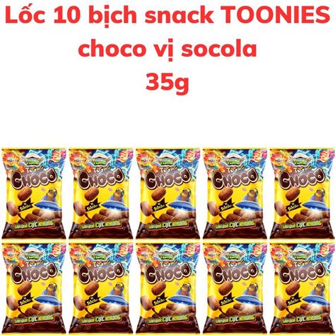 Bánh Snack Toonies Choco Vị Socola Bịch 35g Shopee Việt Nam