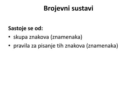 Ppt Brojevni Sustavi Powerpoint Presentation Free Download Id3236260