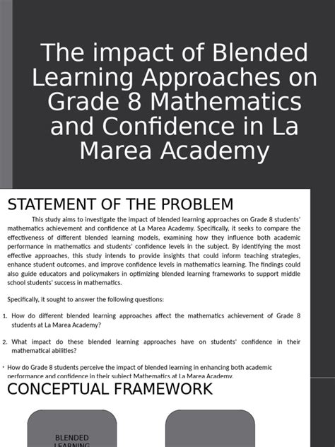 The Impact Of Blended Learning Approaches On Grade Pdf Learning Mathematics