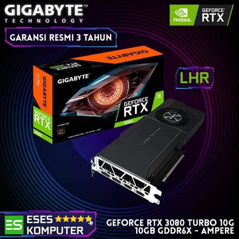 Jual VGA Gigabyte GeForce RTX 3080 Turbo 10G - 10GB GDDR6X - Ampere di ...