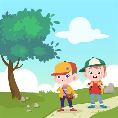 야외 피크닉 벡터 일러스트 레이 션 무료 벡터