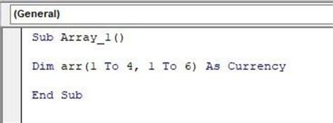Vba Arrays In Excel Geeksforgeeks