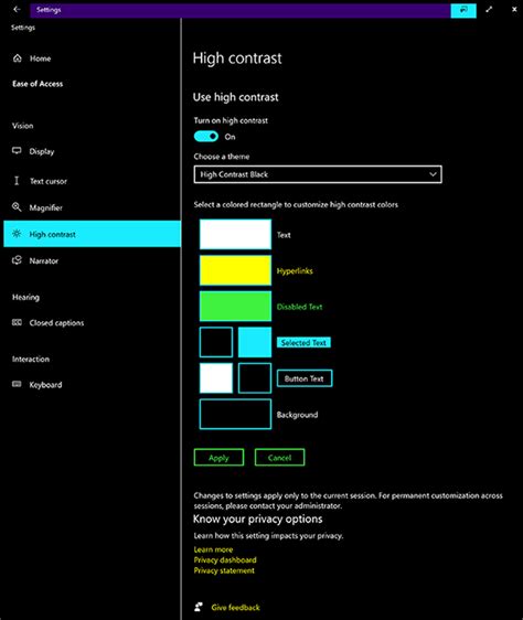 调整 Surface Hub 上的辅助功能设置 Surface Hub Microsoft Learn