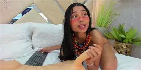 Sexy Native Girl Teases And Sucks