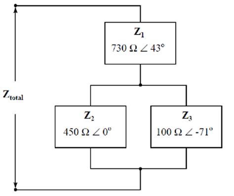 solved q5 calculate the total impedance of this