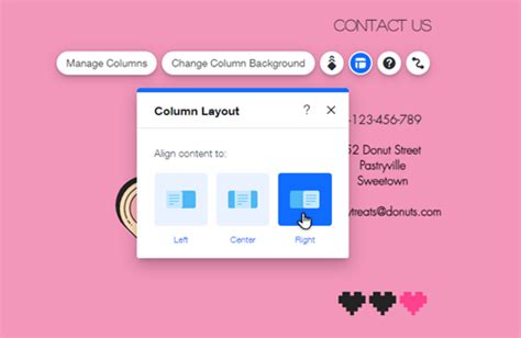 Wix Editor Adjusting The Layout Of Your Columns Help Center
