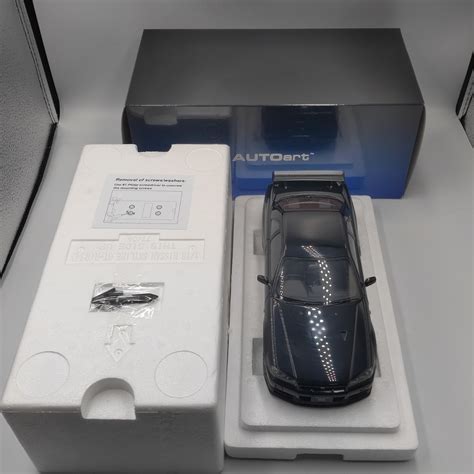 1円 Autoart オートアート 118 日産 スカイライン Gt R R34 Vスペック Ii ブラックパール 77407乗用車