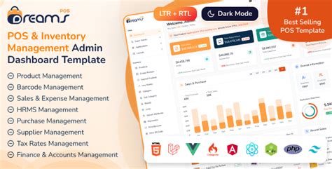 Dreamspos Pos And Inventory Management Admin Dashboard Template Html