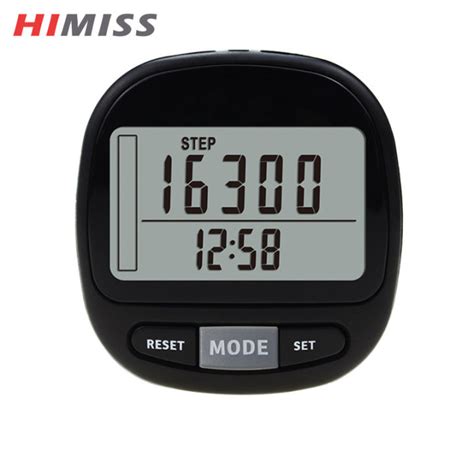 Himiss Pedometer For Walking Steps And Miles Touch Button Operation Simple Step Counter With