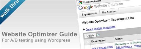 Conversion Testing Using Google Website Optimizer WordPress Case Study Web Moves Blog