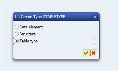 Sap Abap Table Type 개념 생성 방법