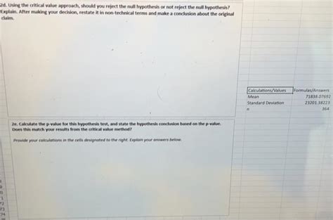 2d using the critical value approach should you