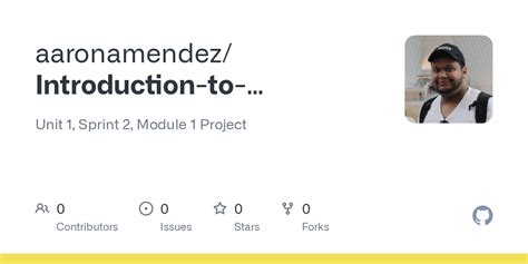 GitHub Aaronamendez Introduction To JavaScript Unit Sprint Module Project