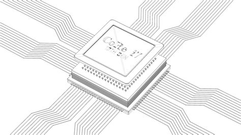 3d c4d octane cpu chip core capacitance unreal circuit board