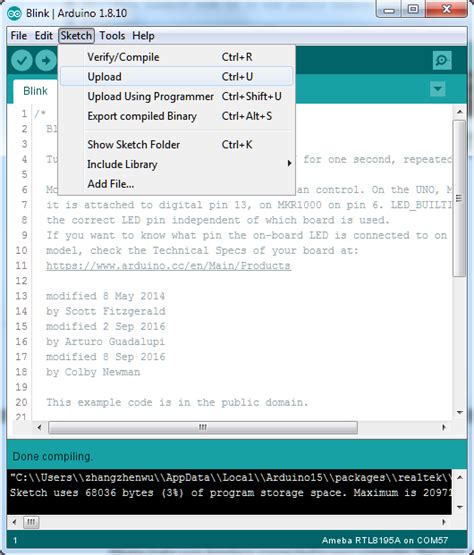 Ameba ARDUINO Getting Started With RTL Realtek IoT Wi Fi MCU Solutions
