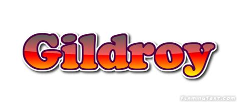 Gildroy Logotipo Ferramenta De Design De Nome Grátis A Partir De Texto Flamejante
