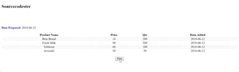 Php How To Print Document Free Source Code And Tutorials