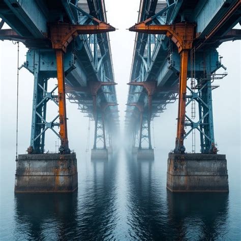 Free Misty Bridge Symmetry Image Bridge Symmetry Fog Download At
