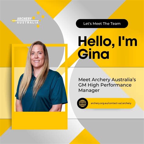 Archery Australia Welcome Gina Rees Archery Australia Is Thrilled To Welcome Gina Rees As