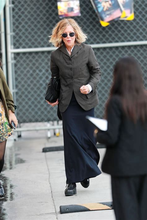 Meg Ryan At Jimmy Kimmel Live In Hollywood 10252023 • Celebmafia