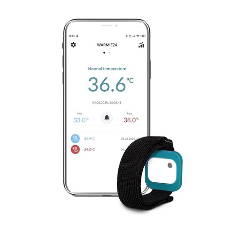 Warmie Wearable Bluetooth Thermometer Certified Wireless And Continuous