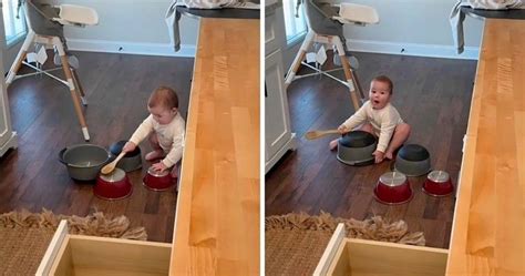 Mother Filmed Her Son Showing Off His Musical Talent The Scene Is So