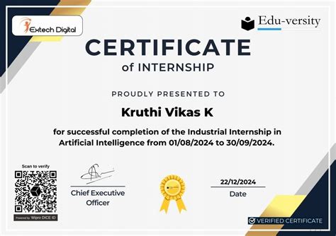Kruthi Vikas On Linkedin Ai Machinelearning Internship Artificialintelligence Learning