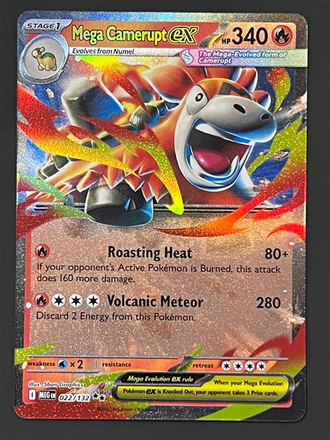 022132 Mega Camerupt Ex Pokémon Mega Evolution Base Double Rare