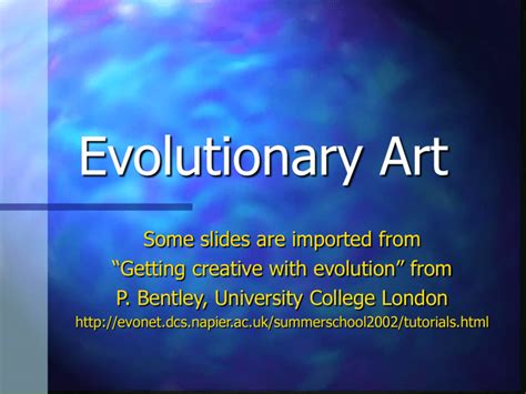 Evolutionary Art