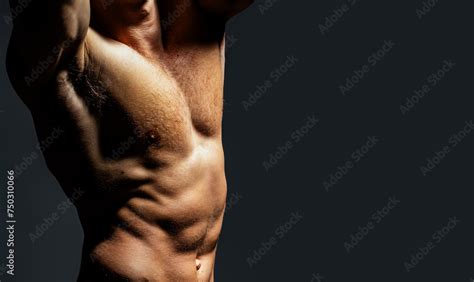 Sexy Model Body Nude Torso Strong Man Seductive Gay Muscular