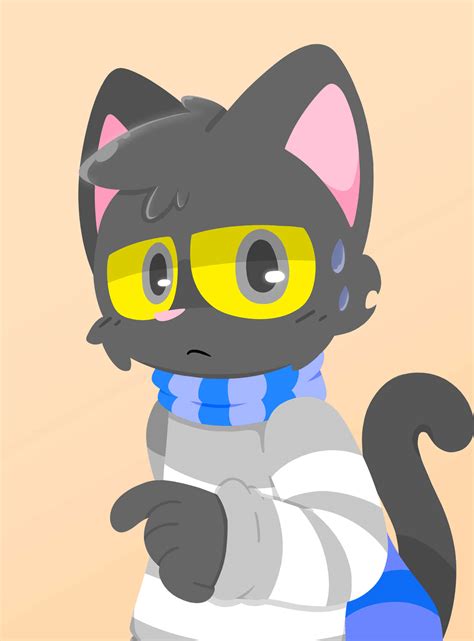 Cartoon Cat Pointing