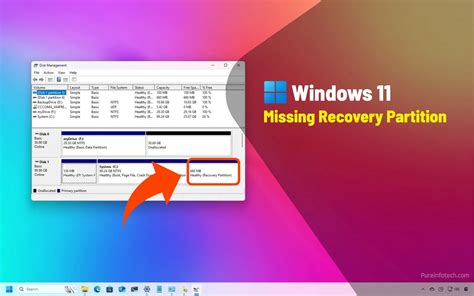 How To Fix Missing Recovery Partition On Windows 11 Pureinfotech
