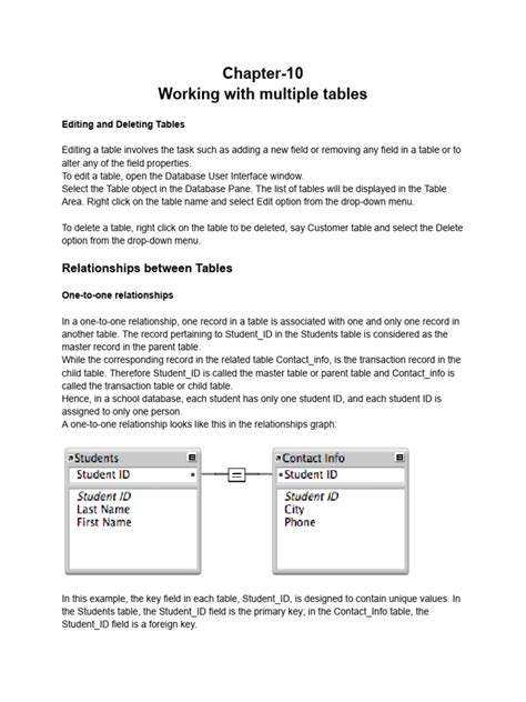 chapter 10 working with multiple tables 1 pdf data management