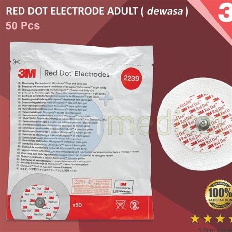 Jual 3m Red Dot Electrode Adult Isi 50pcs Shopee Indonesia