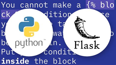 Jinja How To Put A Block In An If Statement Youtube