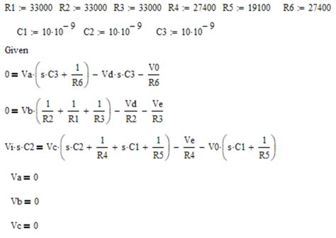 nodal analysis transfer function step response electrical