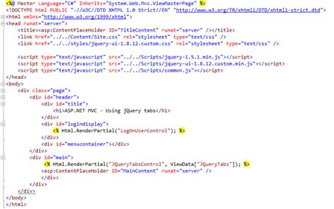 Csharp Techies Using Jquery Tabs With Aspnet Mvc
