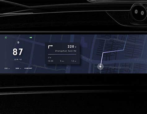 NIO Future Model HMI GUI Design Behance