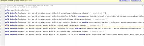 design missing sources for snackbar functions · issue 411 · kotlin anko · github