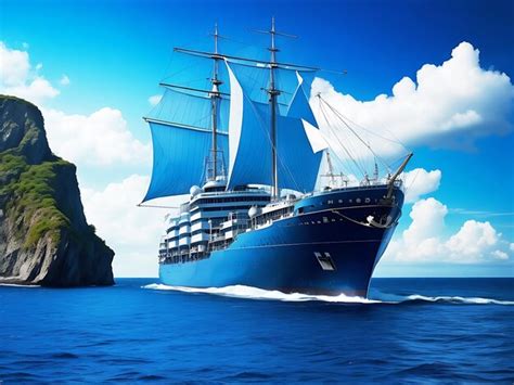 Premium Photo Sailing Ship Ai Generated