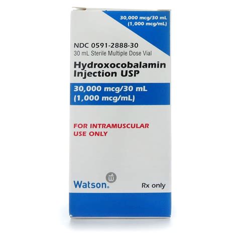 Hydroxocobalamin B12 1000mcgml Injection 30ml Mdv Mcguff