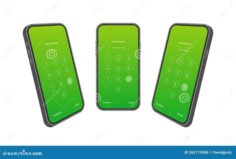 Screen Lock Authentication Password Smartphone Background Template