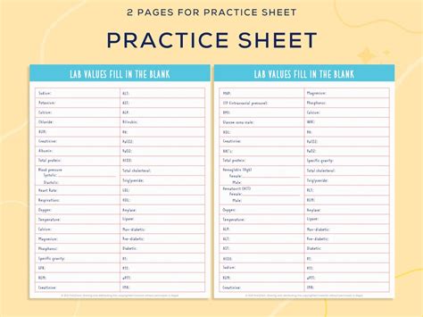 Buy Lab Value Cheat Sheet Memory Tricks Memorize Sheet Nursing Study Guides Nursing Study Sheets