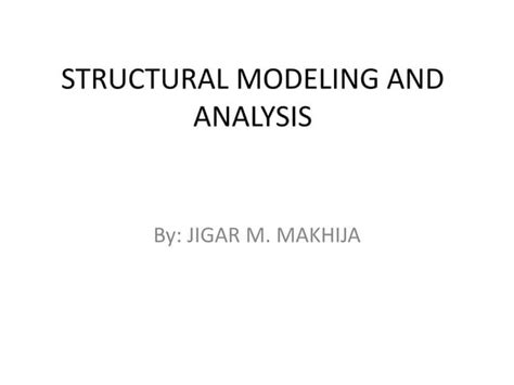 Dynamic And Static Modeling Pptx