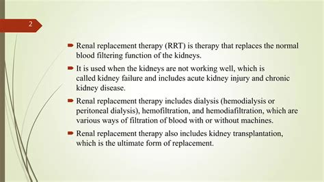Renal Replacement Therapy Pptx