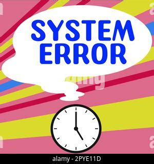Text Sign Showing System Error Conceptual Photo Technological Failure Software Collapse Crash