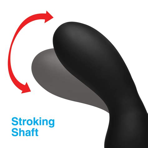 7x P Stroke Silicone Prostate Stimulator With Stroking Shaft Za