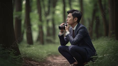 숲에서 전문 남자 사진 비즈니스 사람 야외 초상화 촬영 협력 링크 숲 고화질 사진 사진 공장 배경 일러스트 및 사진 무료